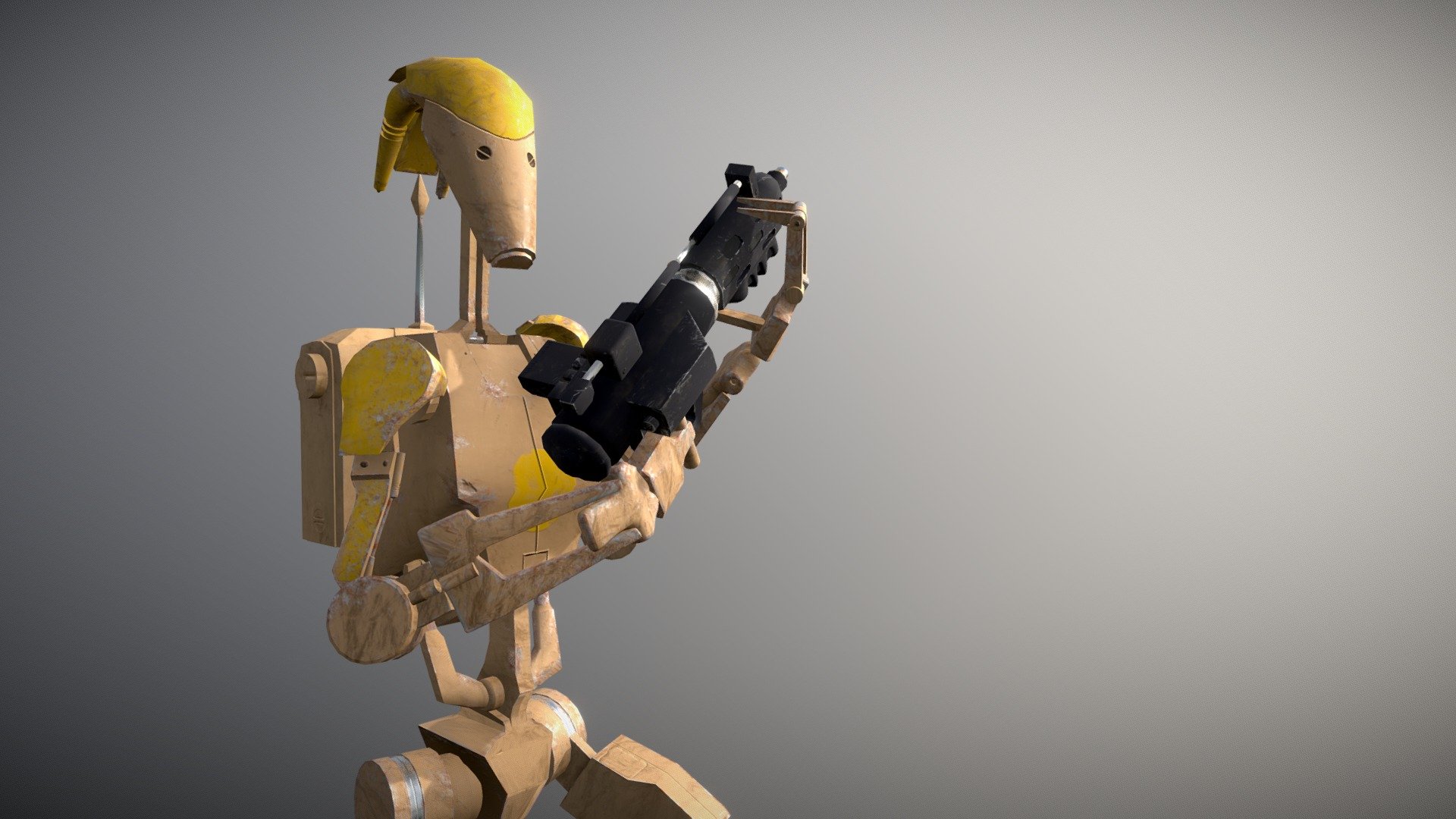 Lost battle droid - Download Free 3D model by GardJansen [849146a ...