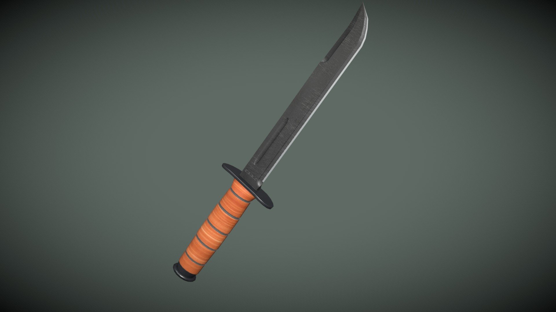 Ka-bar - 3D model by thehuskyhobbit [8491e44] - Sketchfab