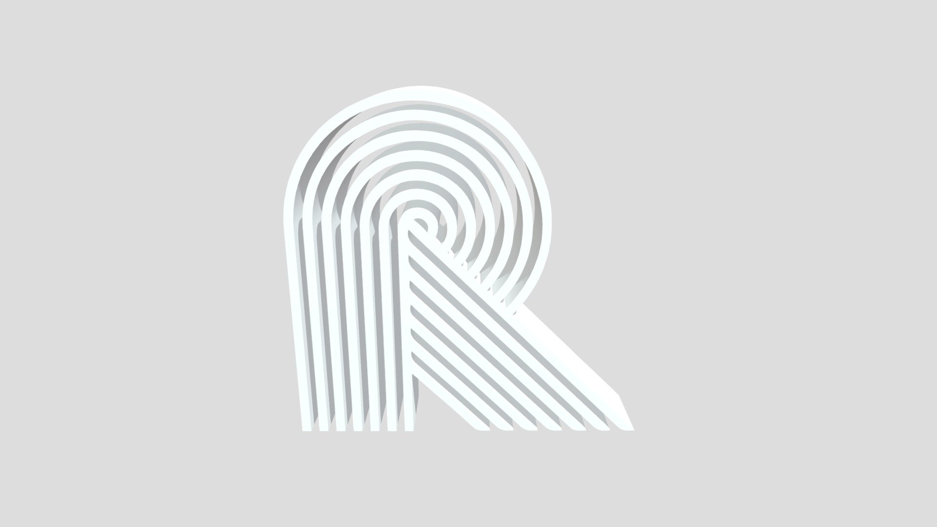 3D R logo - 3D model by packreate [84944fb] - Sketchfab