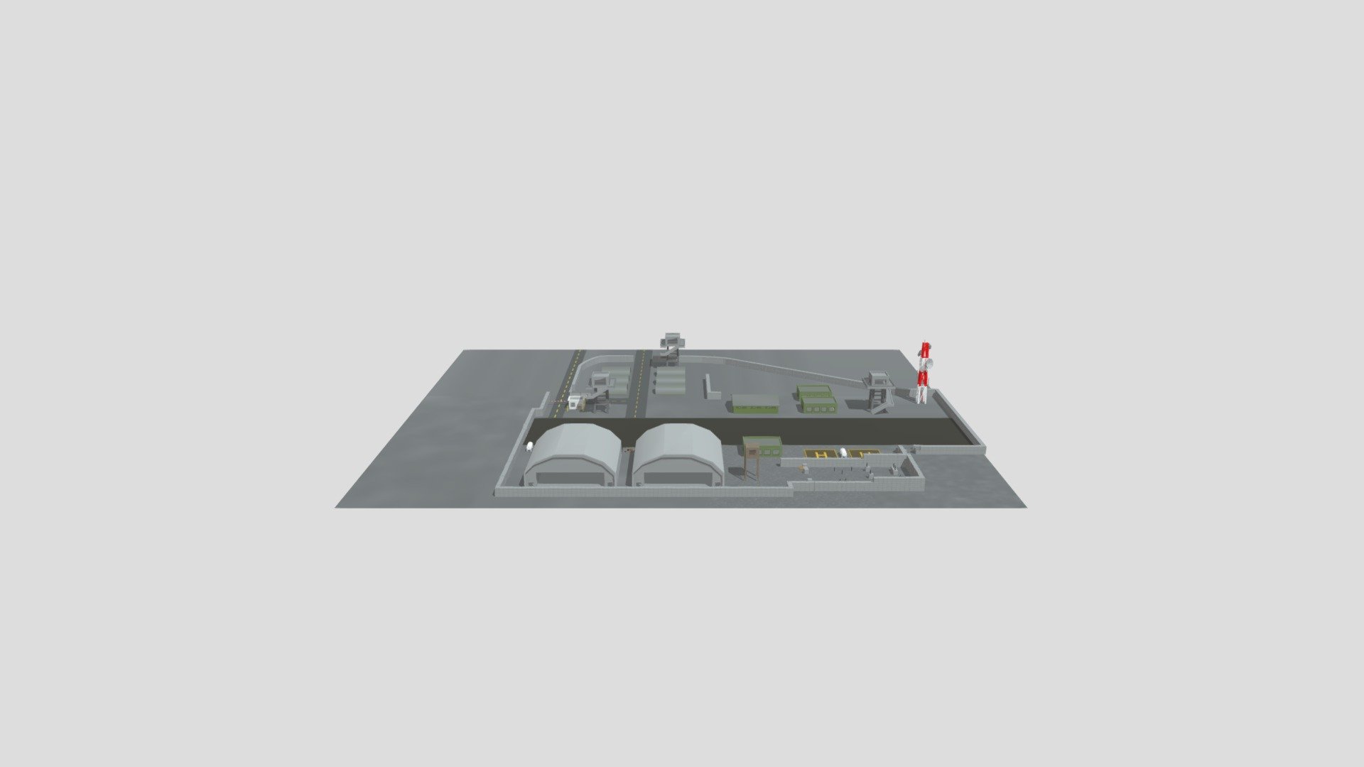 Unturned Militairy Base 3D model - Download Free 3D model by ayoubdam ...