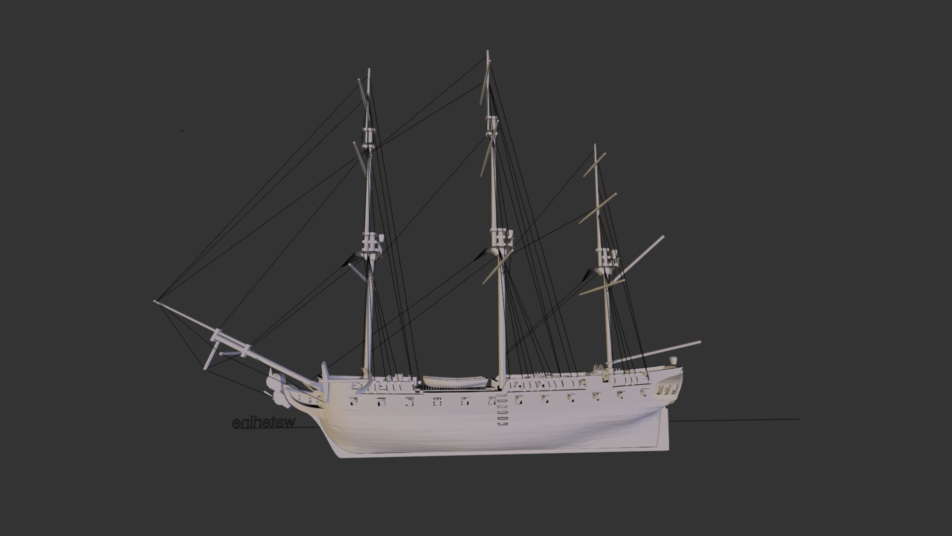 Hms Surprise Papercraft Standing Rig - 3D model by Vlad (@engura ...