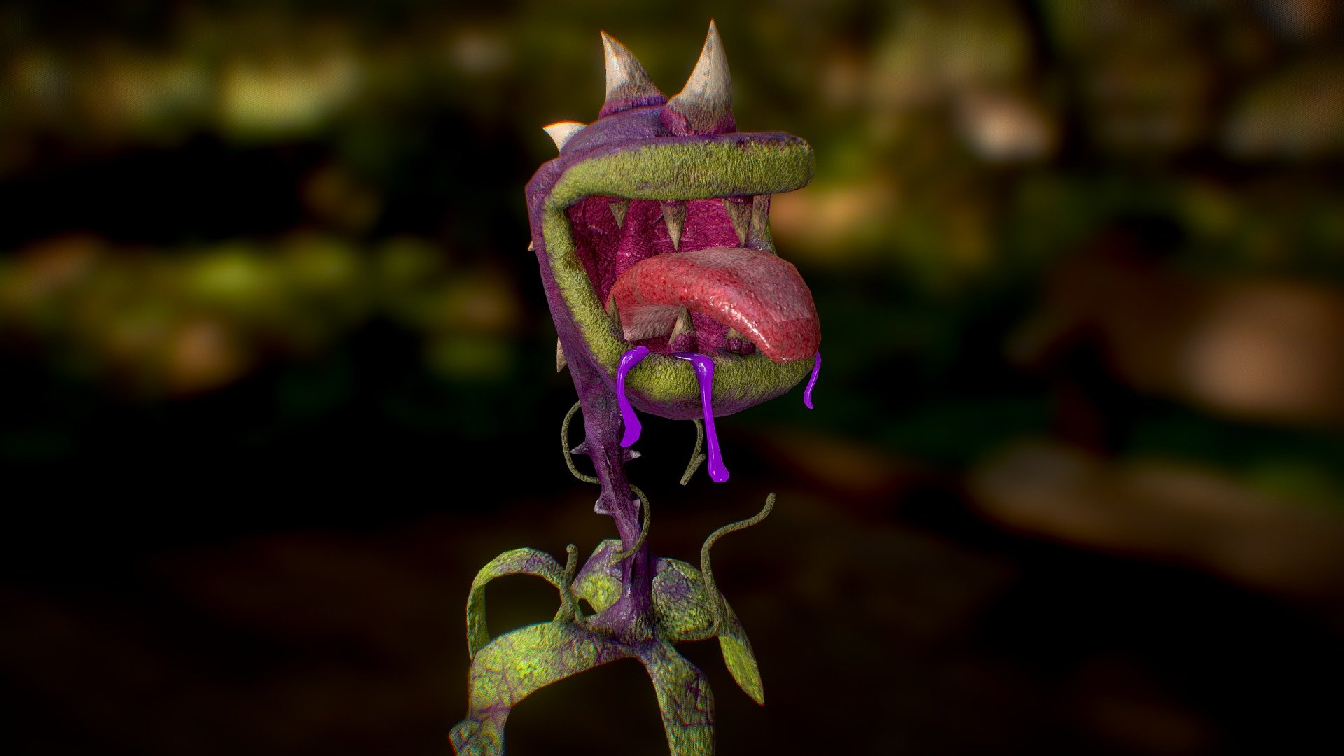 carnivorous plant(chomper) from pvz reimagined - 3D model by Eduardo ...