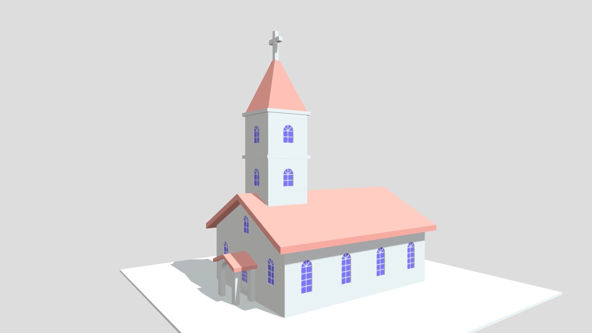 Lowpoly Cartoon Church - Buy Royalty Free 3D model by Philip Storm ...