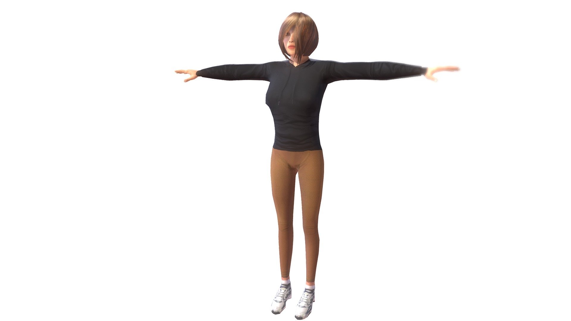 Fitness Girl - 3D model by Gaming Assets (@gamingassets) [8498990 ...