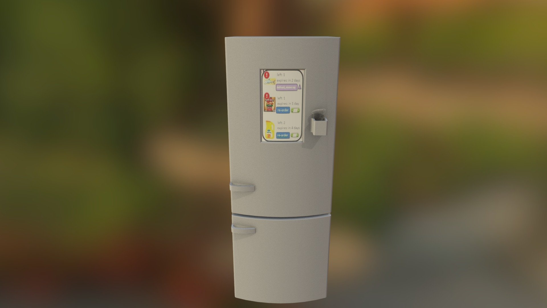 Smart-Fridge-with -Scanner - 3D model by highq [849be4d] - Sketchfab