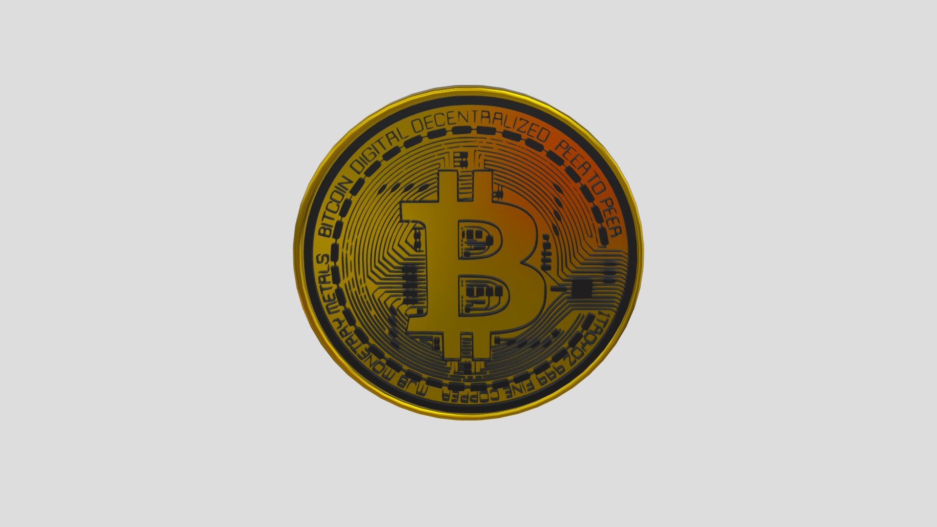 BTC coin - Download Free 3D model by MDK (@mudak_MDK) [849c874] - Sketchfab
