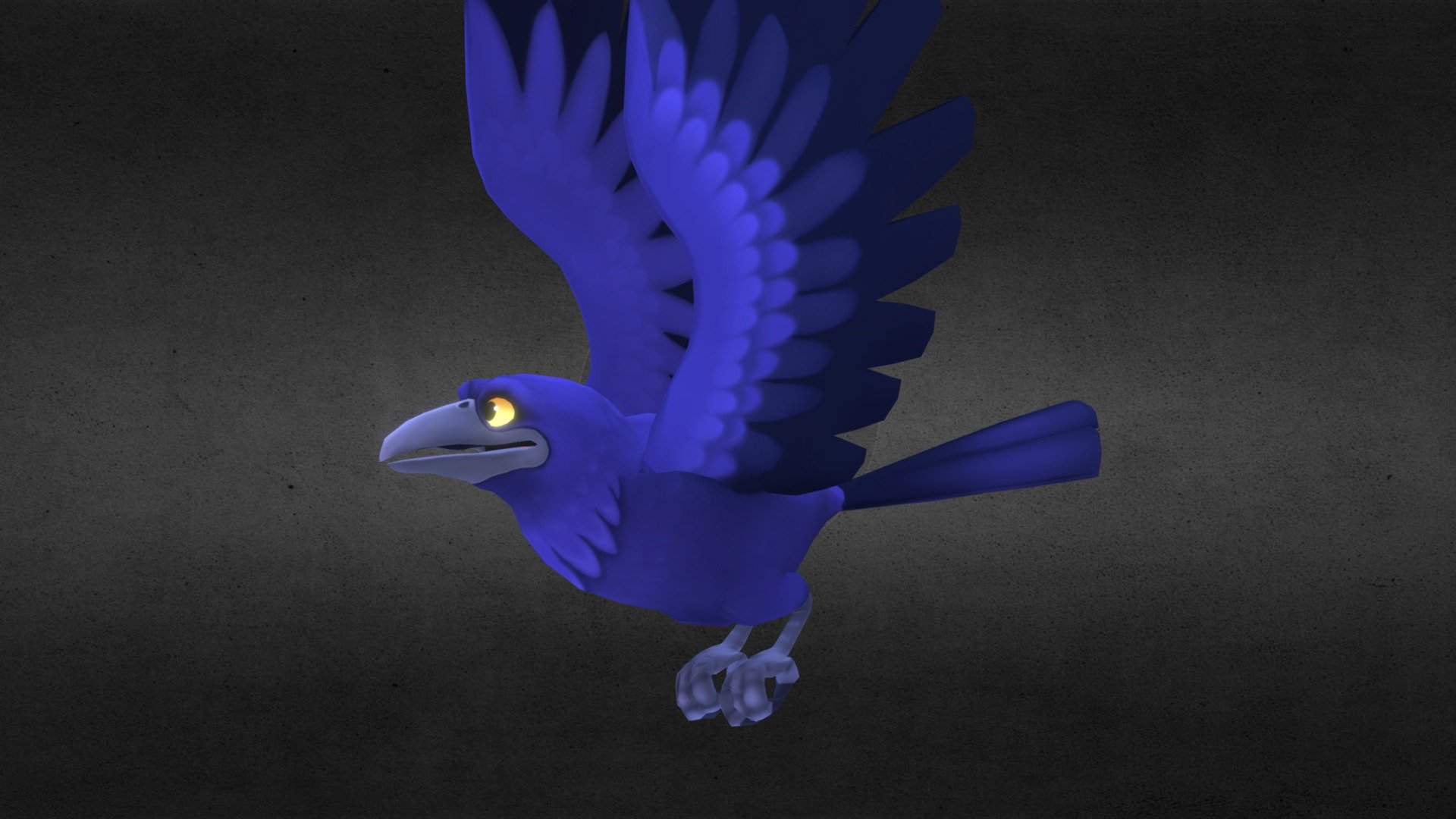 Crow Flying - 3D model by Erin Halpenny (@erinhalpenny) [849de45 ...