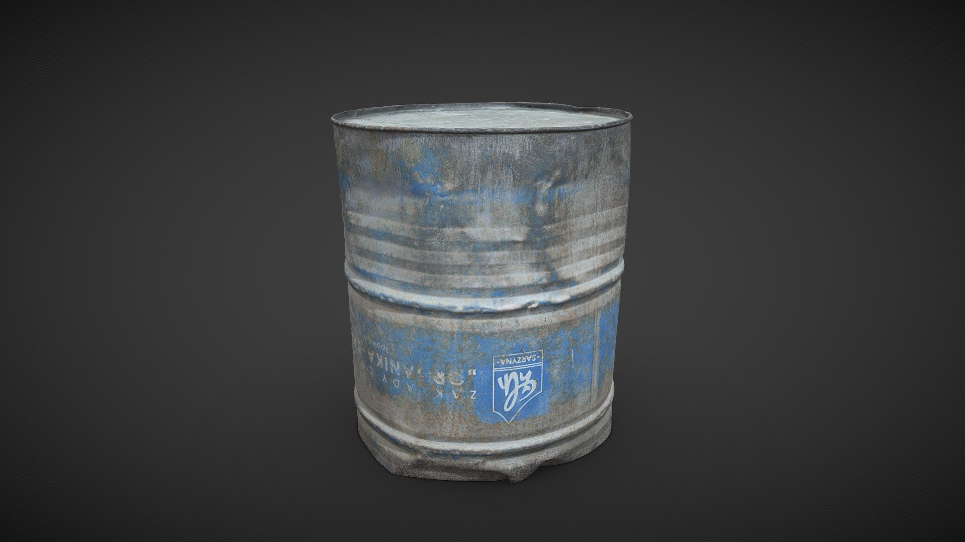 🛢️ Crumpled Rusty Metal Barrel [Photogrammetry] - Download Free 3D ...