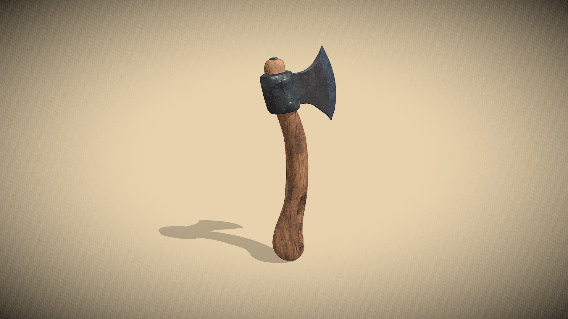 Medieval Wooden Stone Axe – Game-Ready Weapon - Download Free 3D model ...