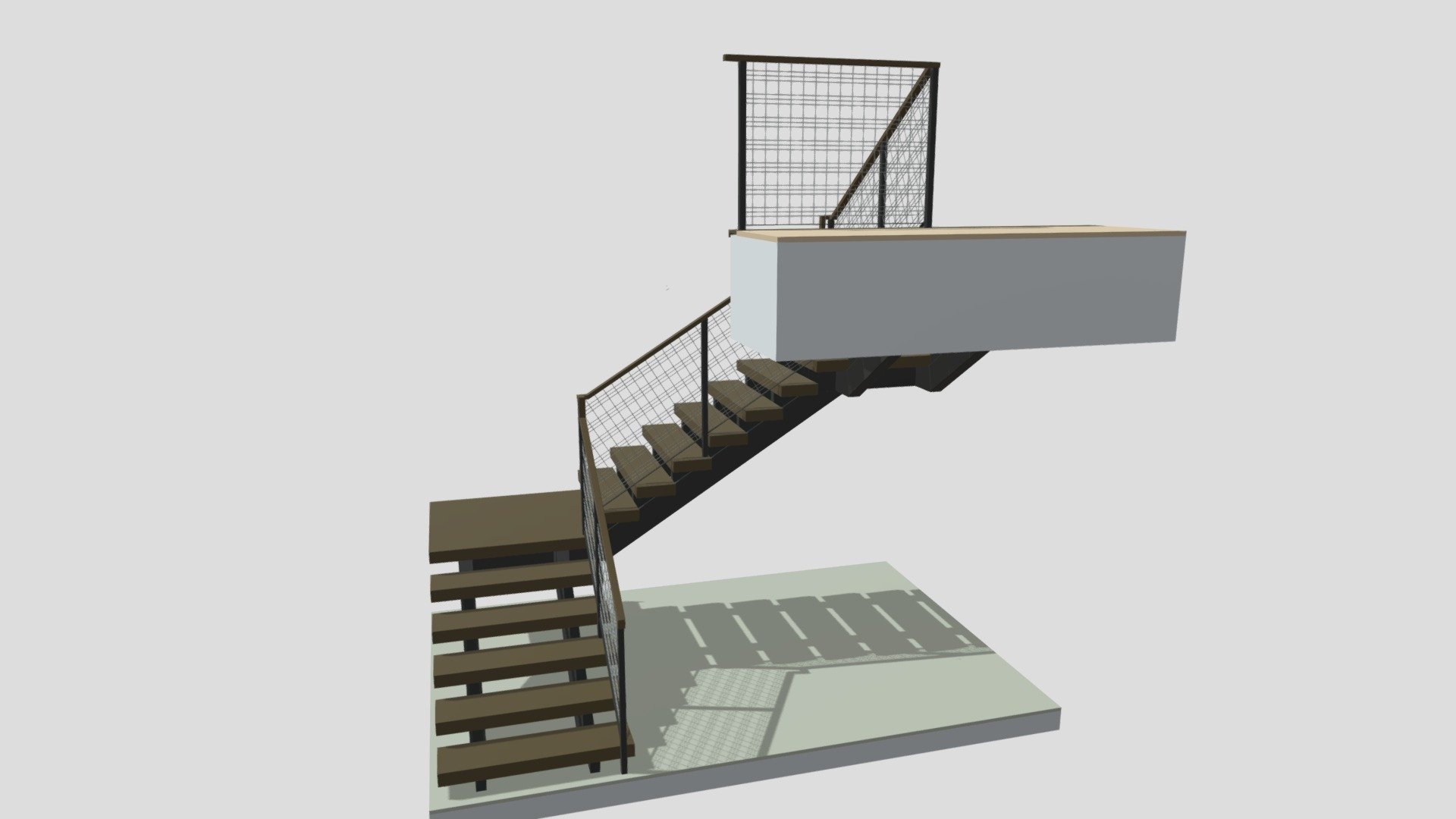 Bluffs Lot 119 Interior Mesh Rail Remodel - Download Free 3D model by ...