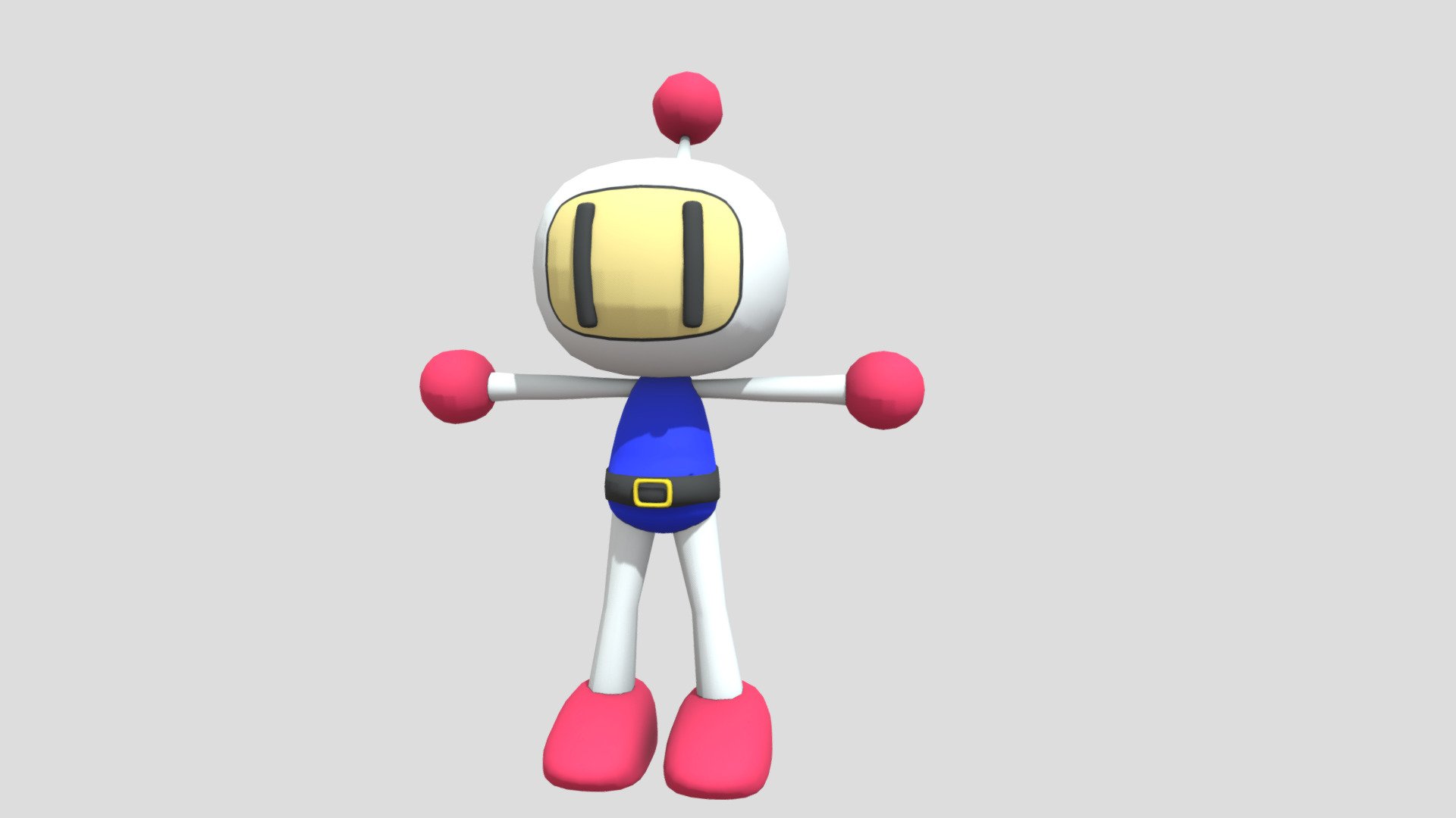 white bomberman - Download Free 3D model by UrbanFoxGamer [84a99dc ...