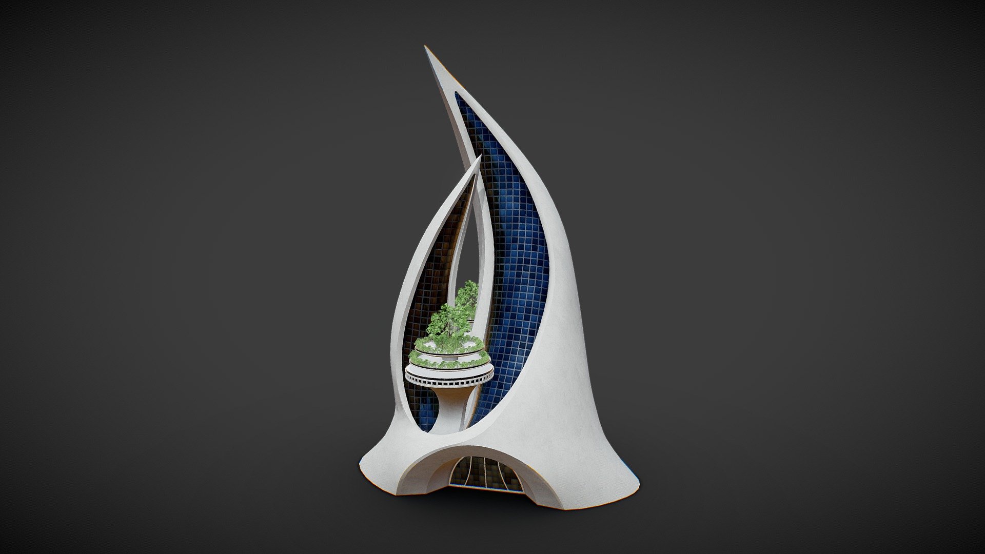 Futuristic city Utopian Buildings kit U007 - 3D model by Zippy ...
