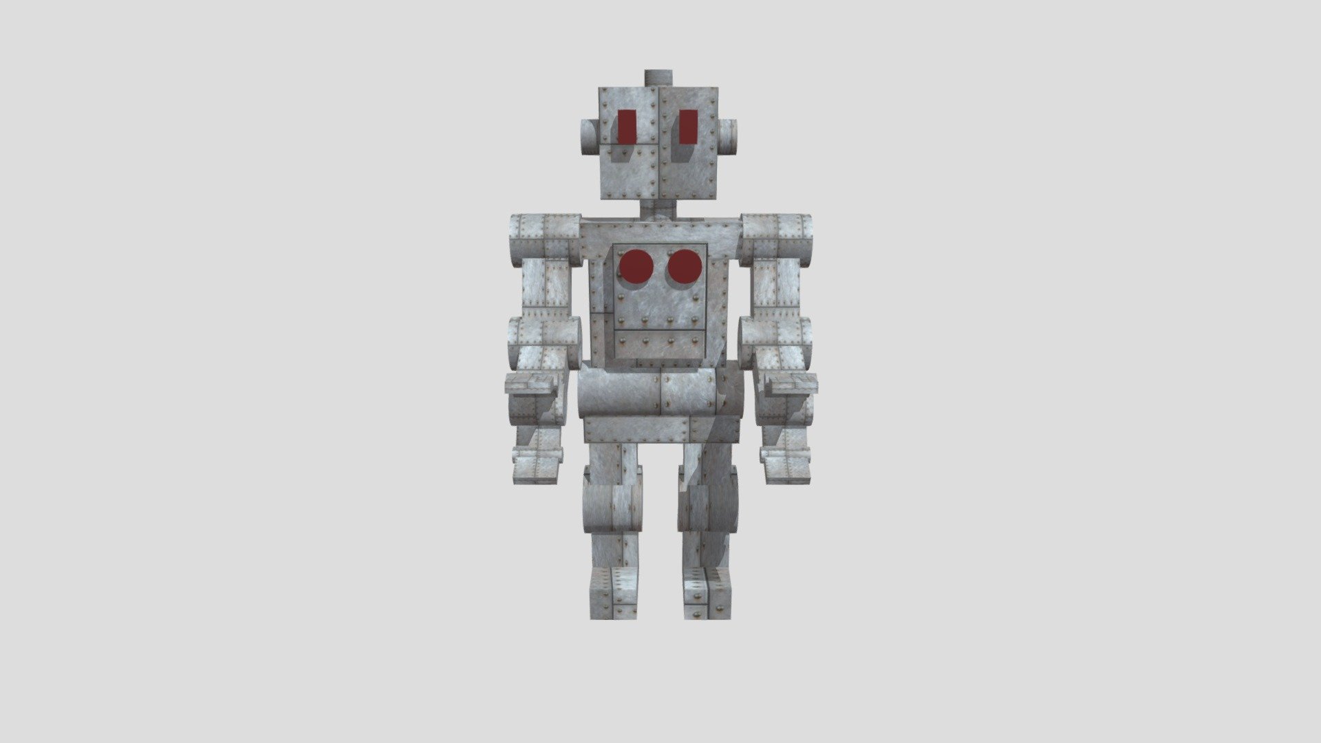 Metal Robot - 3D model by aw800545 [84a9f6f] - Sketchfab