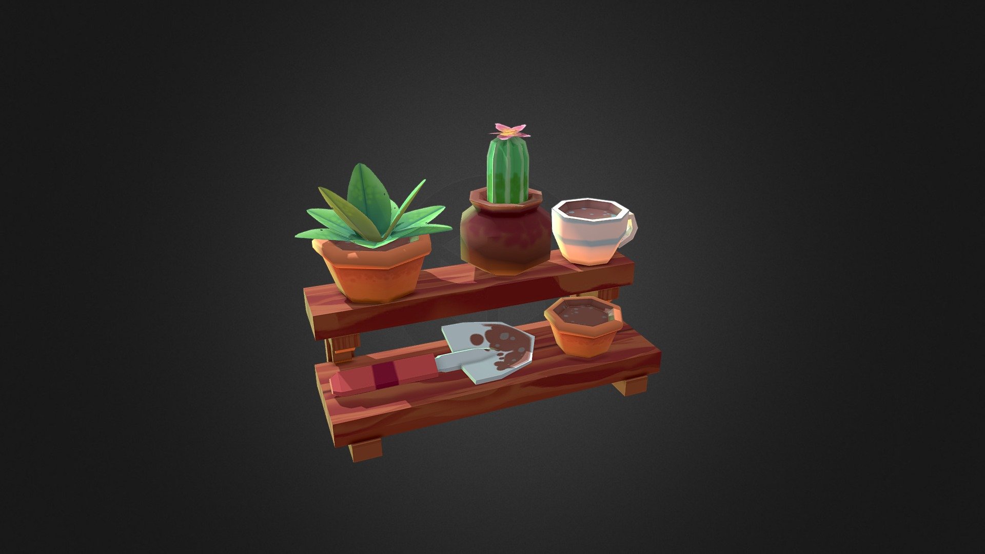 Stylized Garden Pots - Download Free 3D model by toaste (@toaste76 ...