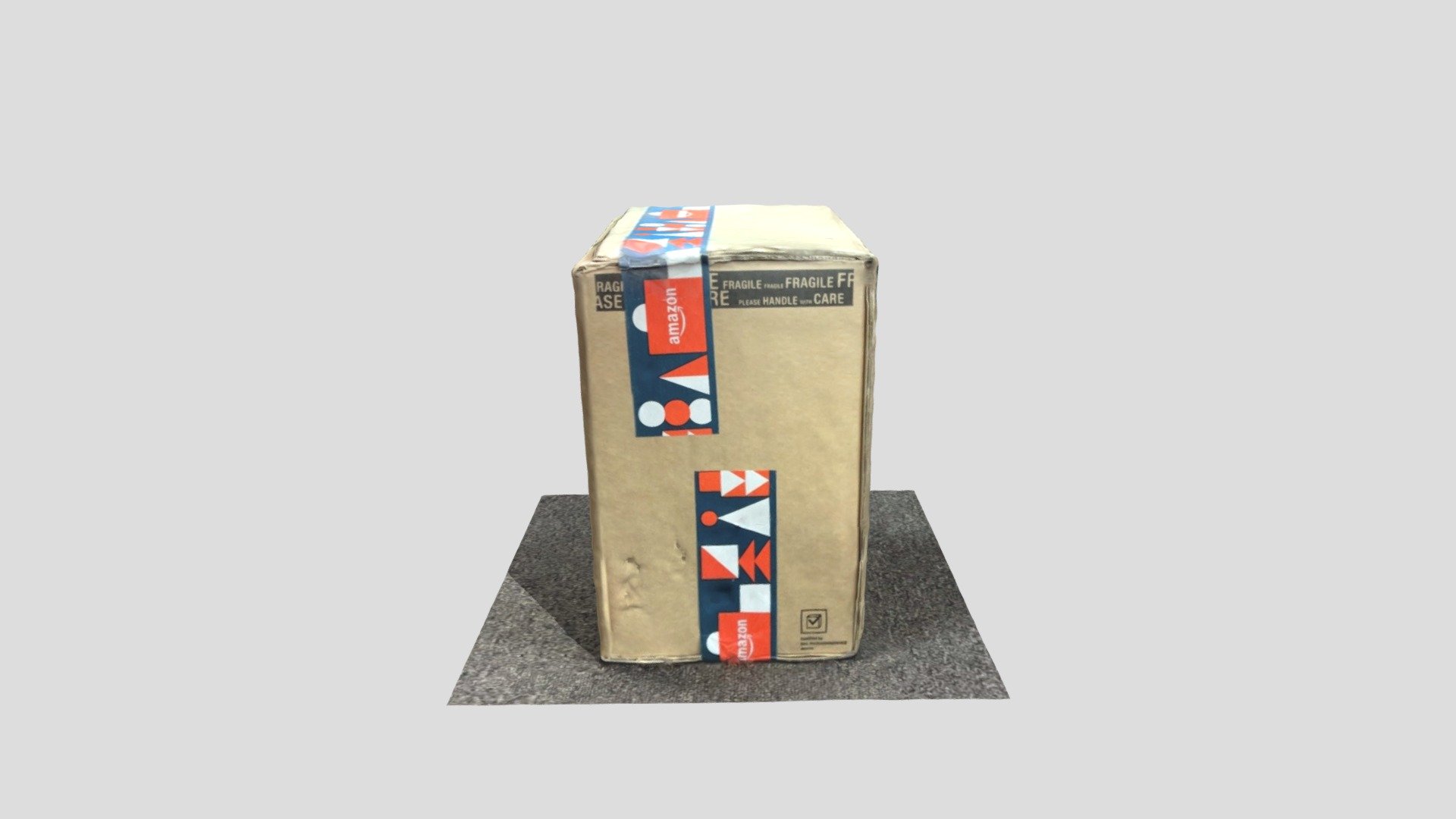 Amazon Box with Christmas tape LiDAR scan - 3D model by 3dscandan ...