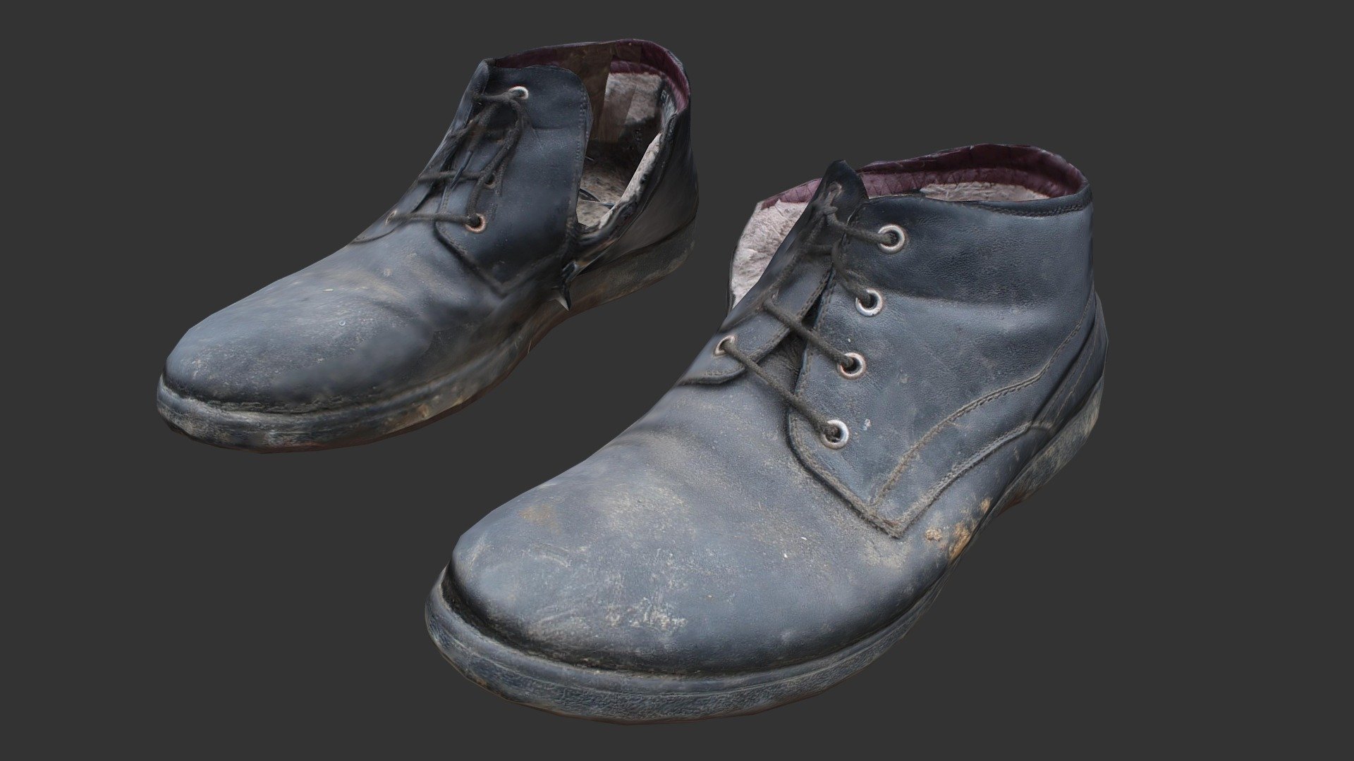 Old Shabby Shoes - 3D model by yelaman.arts (@elamanbolushan) [84ab1f5 ...