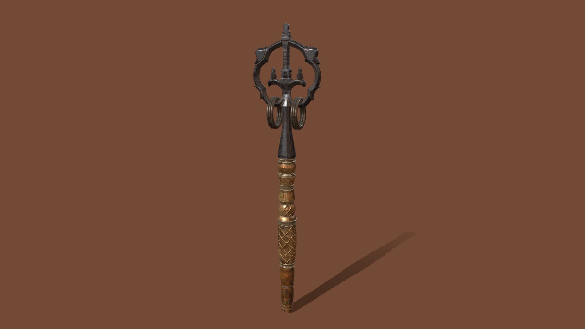Shakujo Staff - 3D model by Andre Franco (@digitaldecoder) [84abbc2 ...