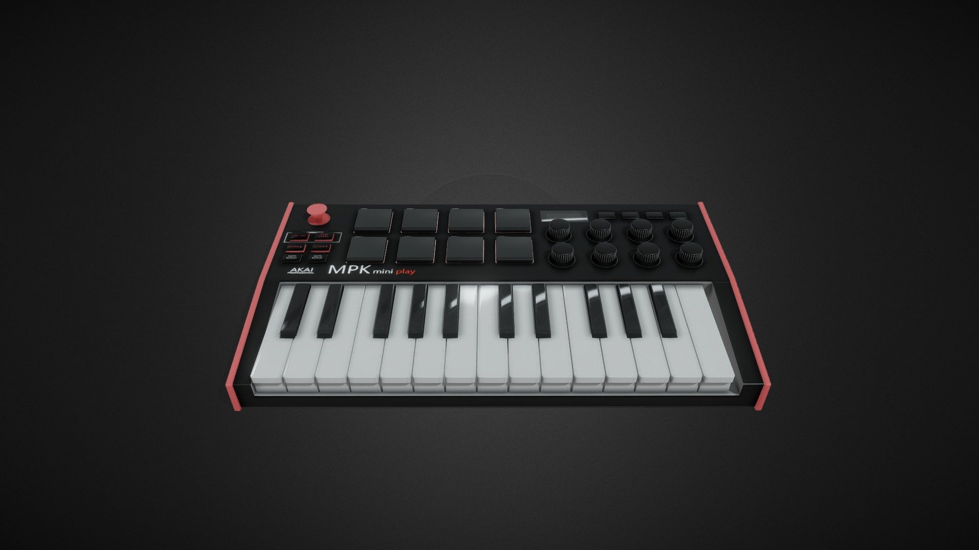 Akai Mpk Mini Model Fbx Textured Full - Download Free 3D model by ...