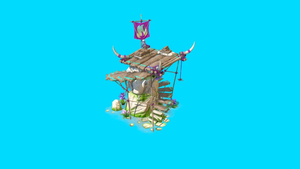 The Universim Stone Age Funeral Pyre Building - 3D model by Sebastian ...