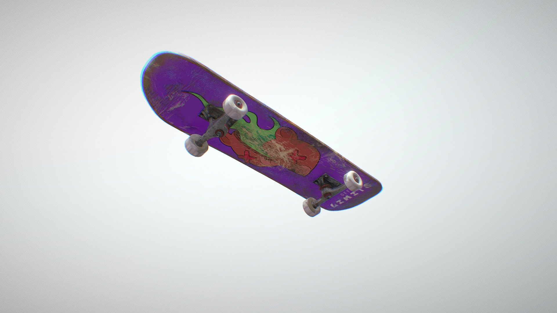 OFF LIMITS: Grizz Skateboard (Wreck'd Edition) - 3D model by rach.renae ...