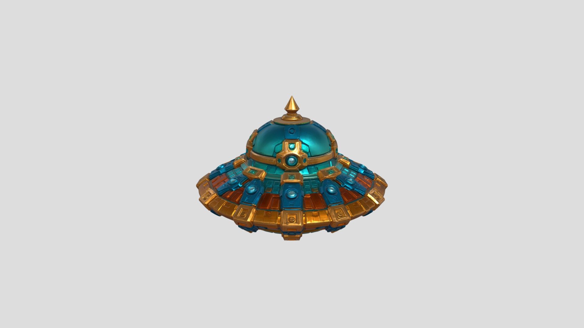 Sky UFO - Download Free 3D model by klrxyz [84b2304] - Sketchfab