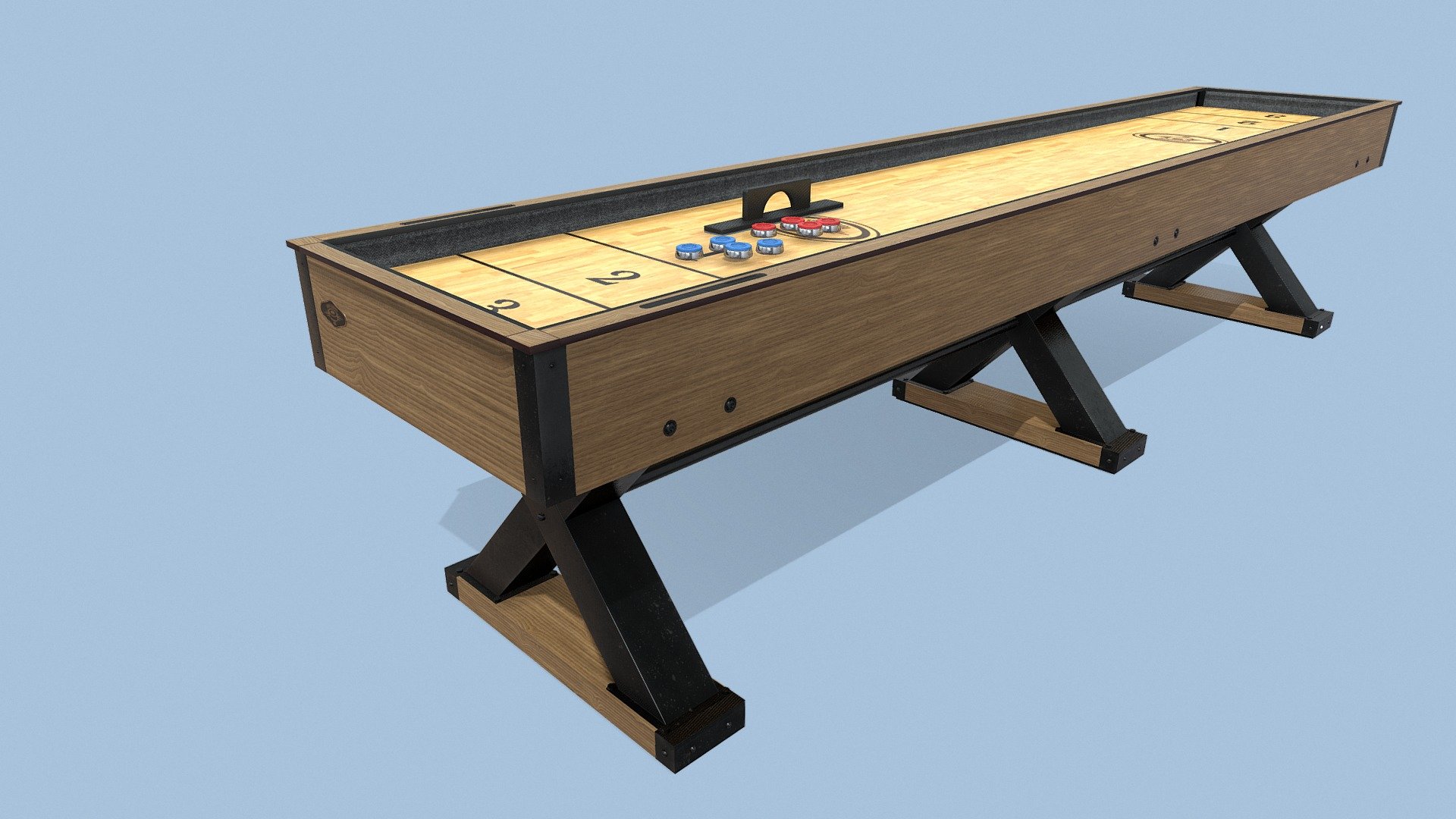 Shuffleboard Table - Buy Royalty Free 3D model by dika3d (@ikad2023 ...