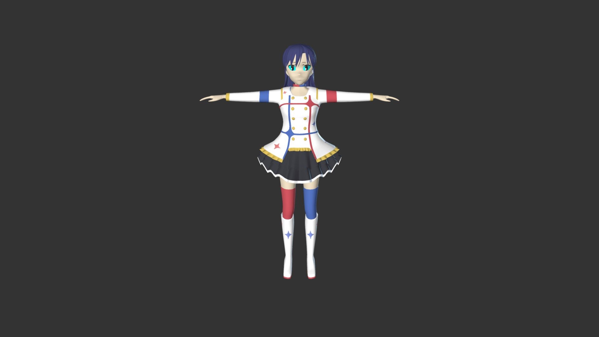 Chihaya - 3D model by Kyon994 [84b38fa] - Sketchfab