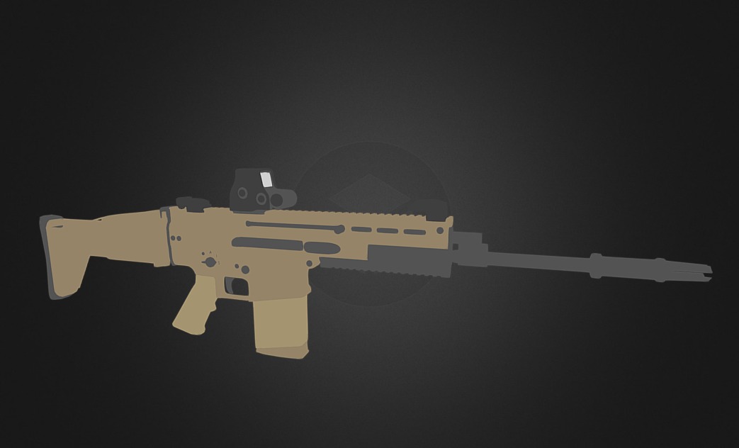 SCAR-H - 3D model by DEA (@D-E-A) [84b3a6d] - Sketchfab