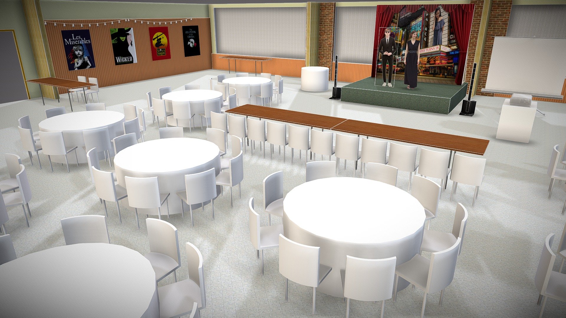 Broadway Party Room Setup - 3D model by RaymundS (@rsucgang) [84b61e9 ...