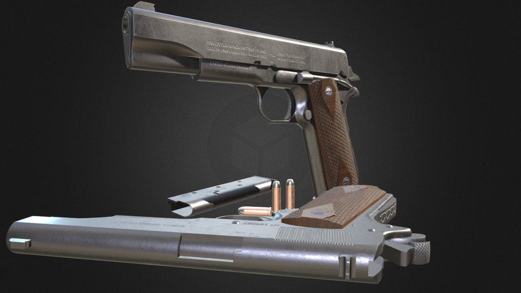 Colt m1911 - 3D model by Leander_Simonart (@alexander_simonart ...