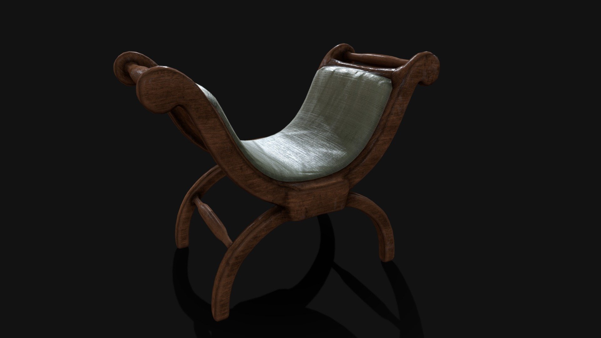 Curule Roman Chair - Buy Royalty Free 3D model by Carlos Carpetudo ...