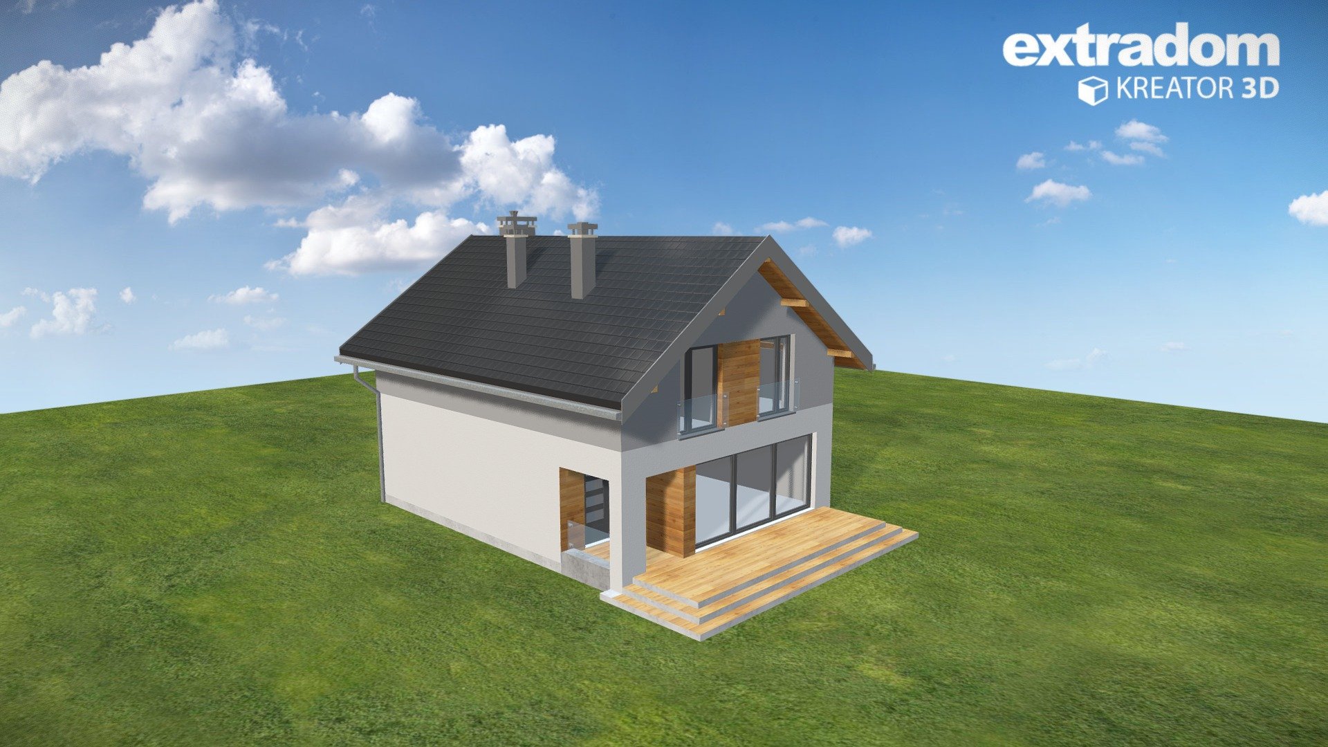 Projekt domu Bergamo (BBA2369) - 3D model by extradom.pl (@extradom ...