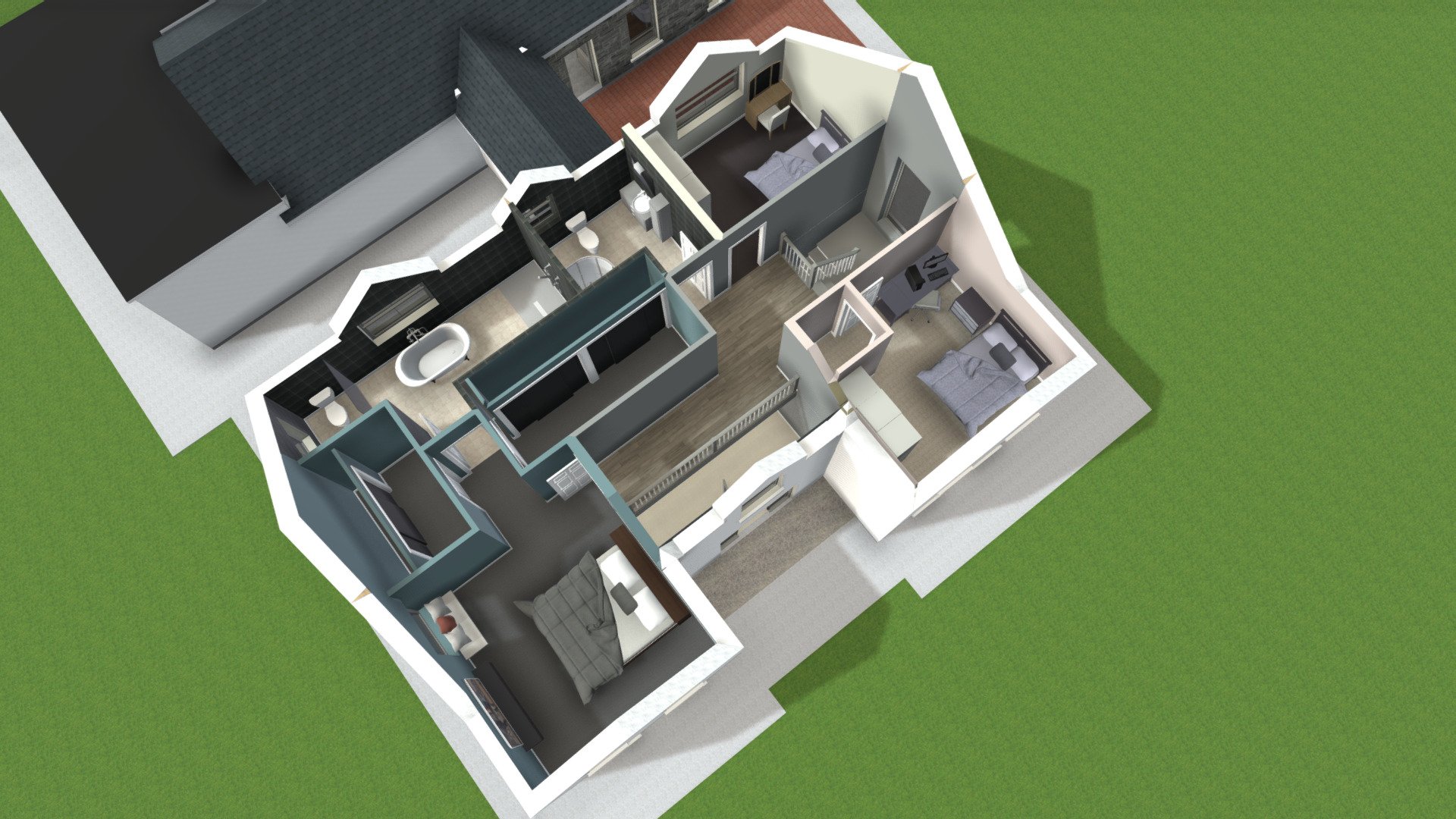Stephen - Upper Floor Plan - 3D model by Virtual Teic (@dyb) [84bbf40 ...