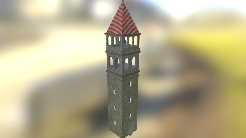 Bell Tower - 3D model by IUDAV [84bd531] - Sketchfab