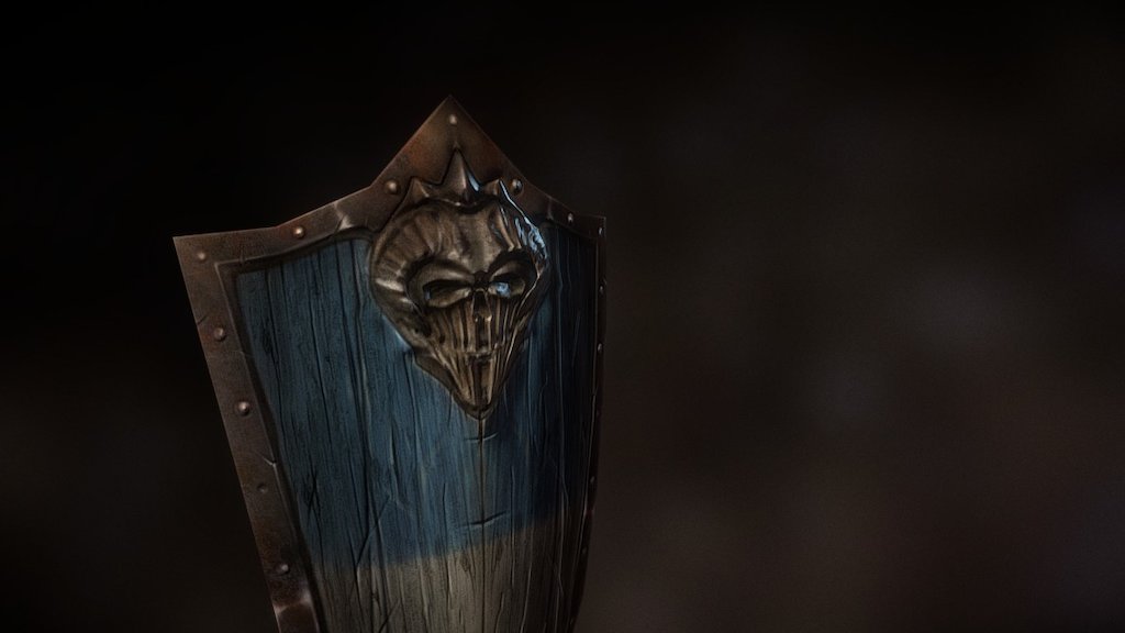 Skull Shield - 3D model by lulu_student (@luluartist) [84be602] - Sketchfab