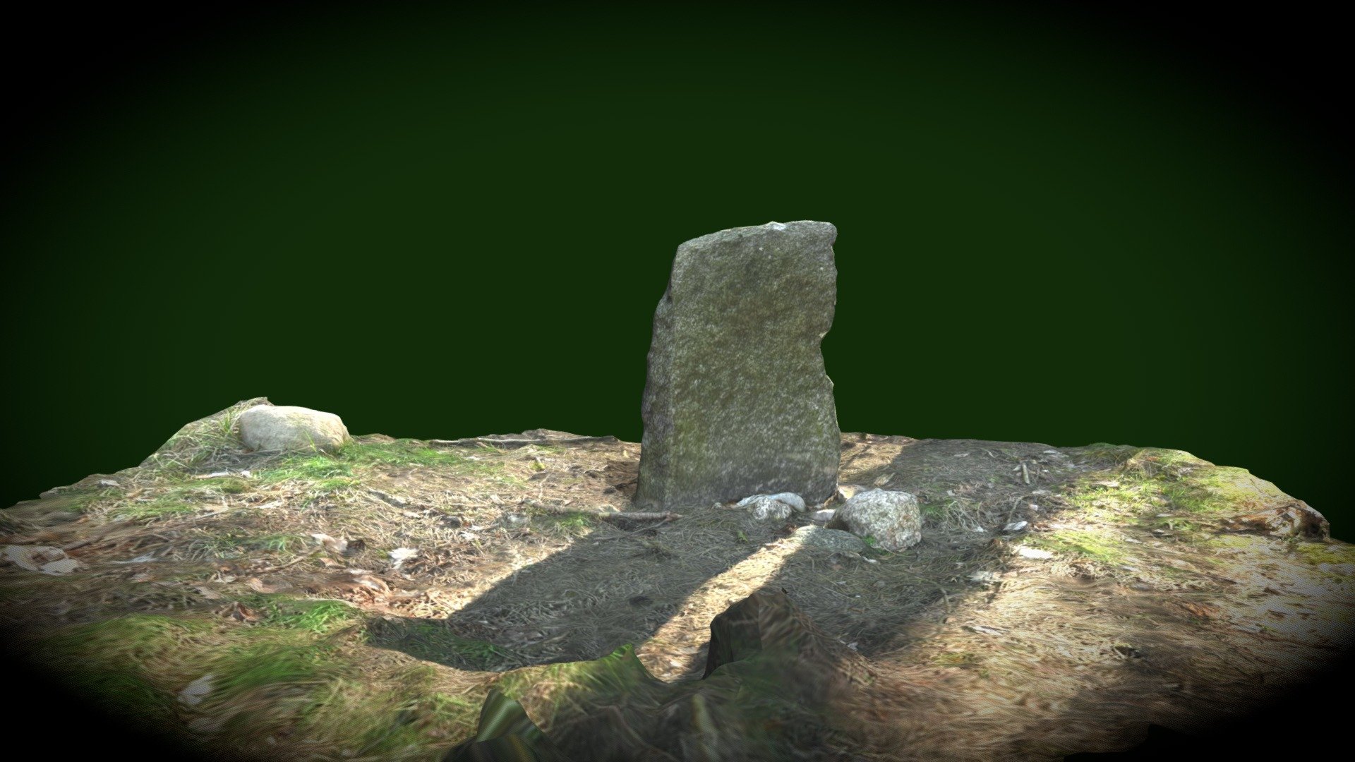 Tryglaw Stone in a Bronze Age burial ground - 3D model by Marek ...