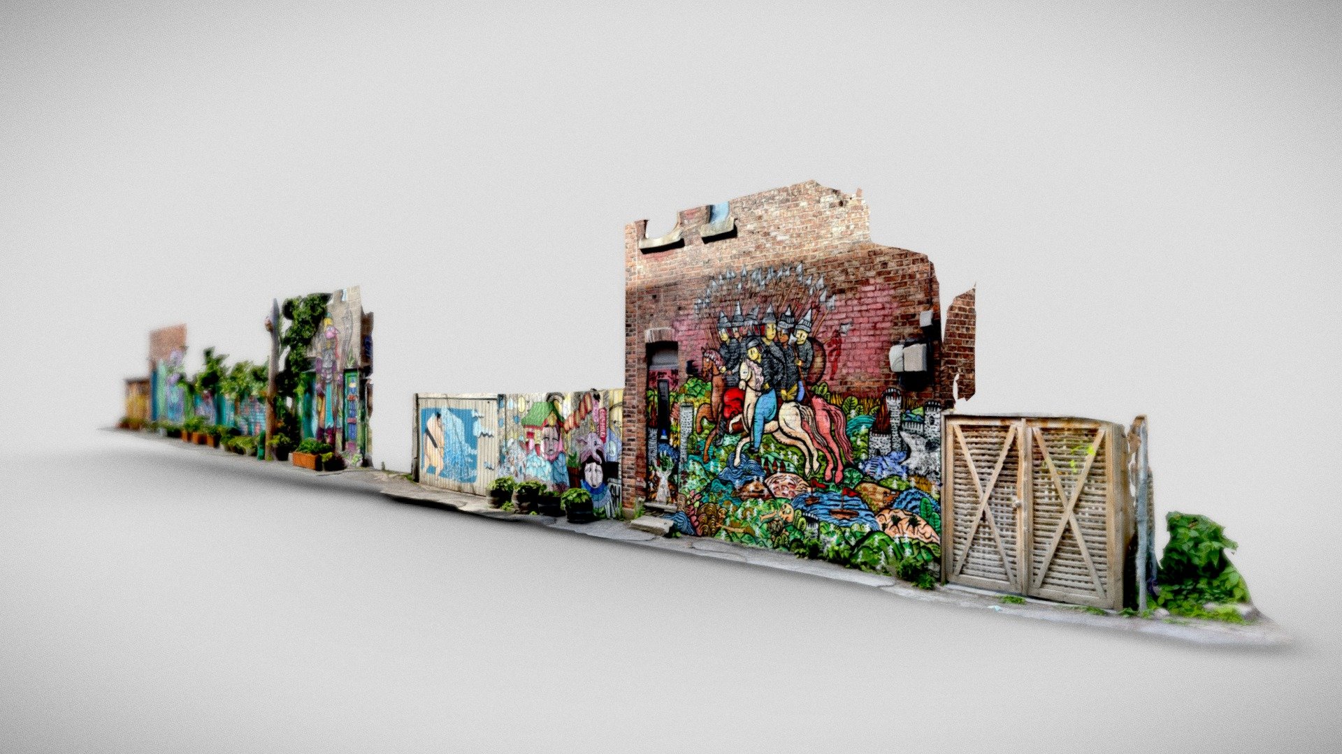 Today's alleyway discovery - 3D model by smallfly [84bf417] - Sketchfab