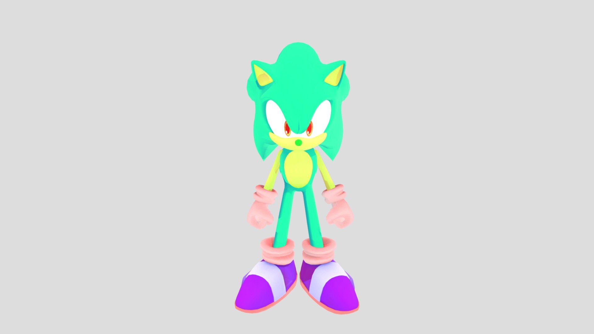 Sonic is cool - Download Free 3D model by MustyDucky [84c1e47] - Sketchfab