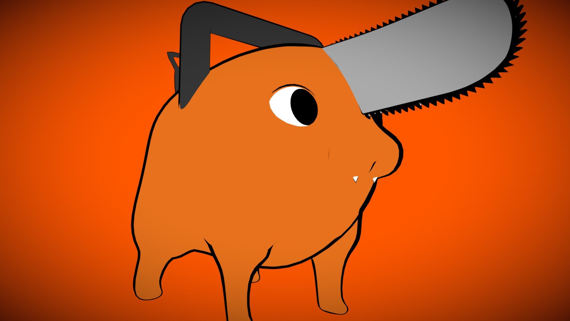 Pochita - 3D model by ‹« R3N - ∞ »› (@Ren_Musashi) [84c625a] - Sketchfab