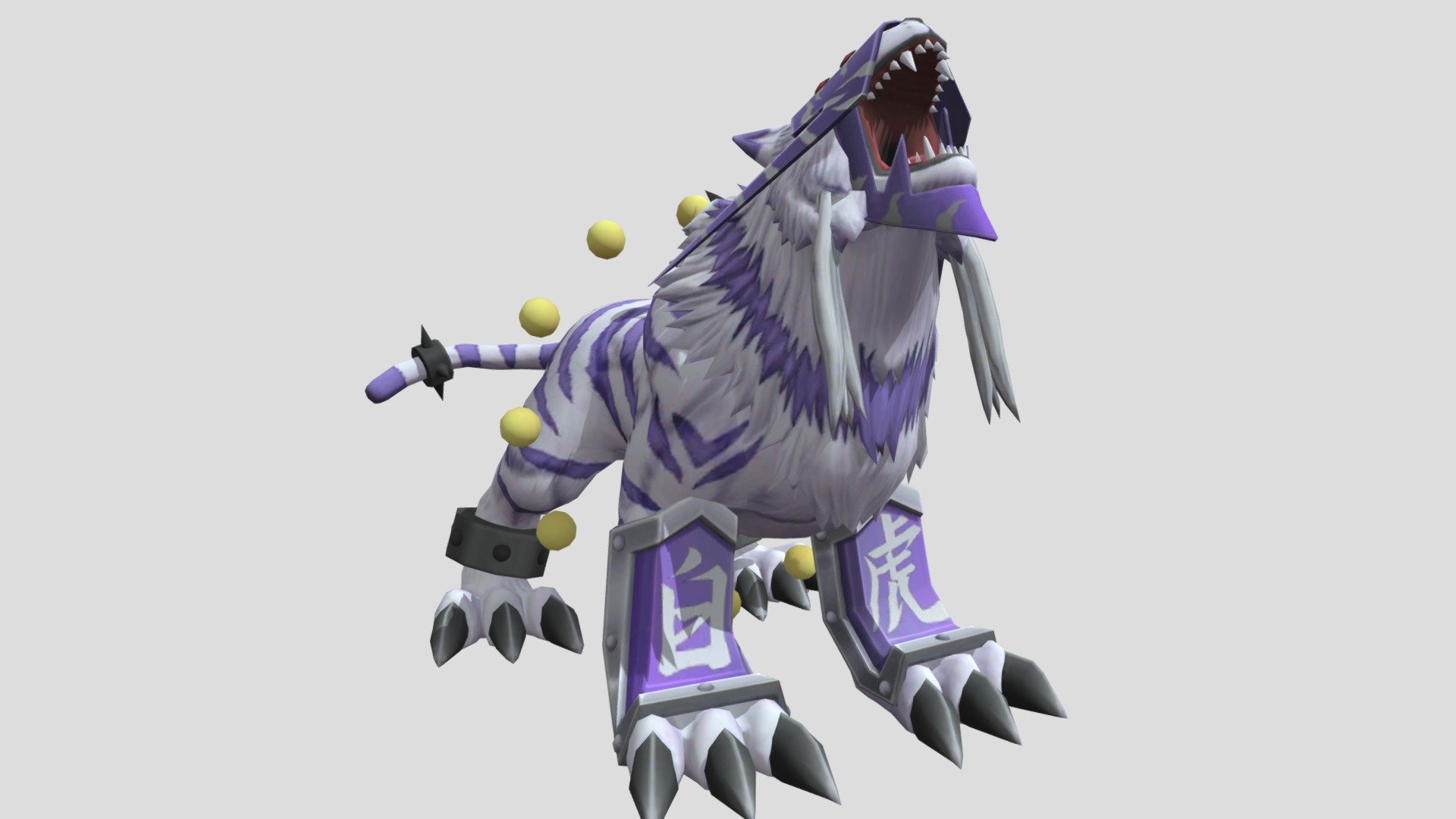Baihumon - Digimon Re:Arise - Download Free 3D model by ...