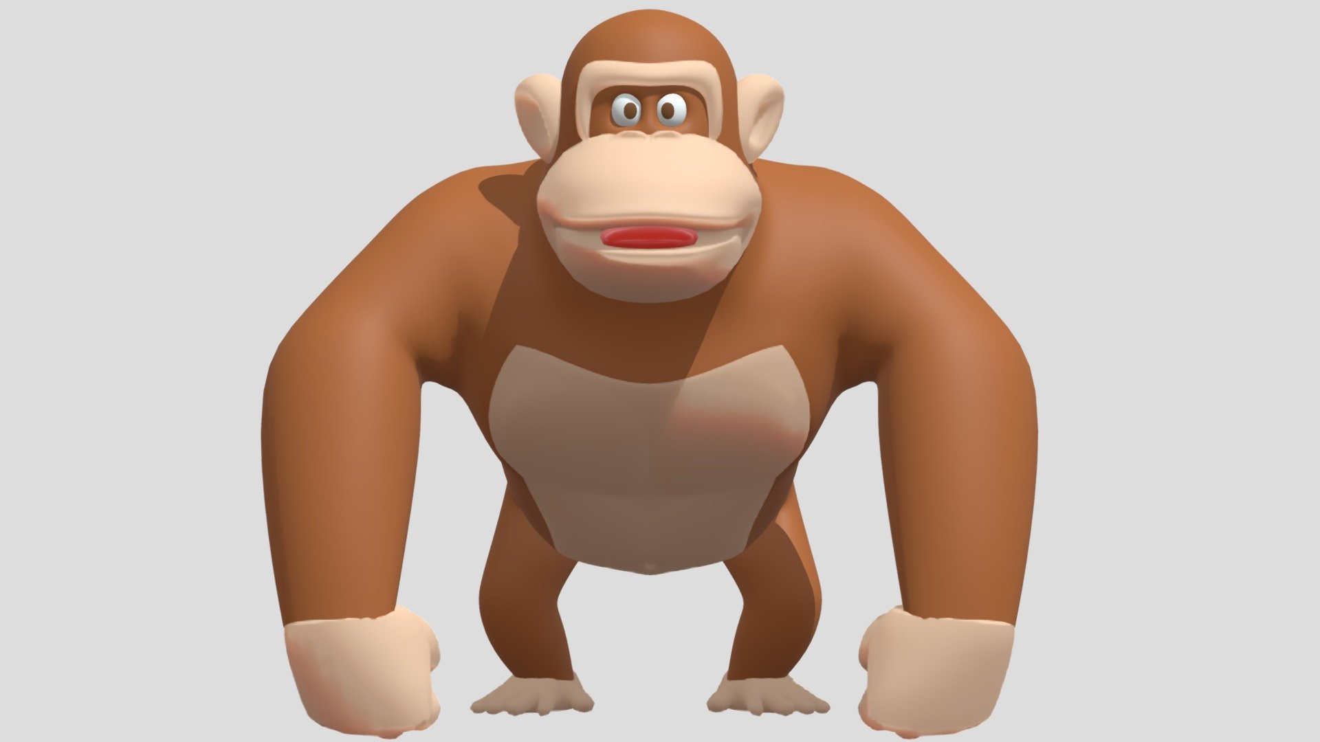 Donkey Kong from Nintendo – Basemesh - 3D model by Taste of Blender ...