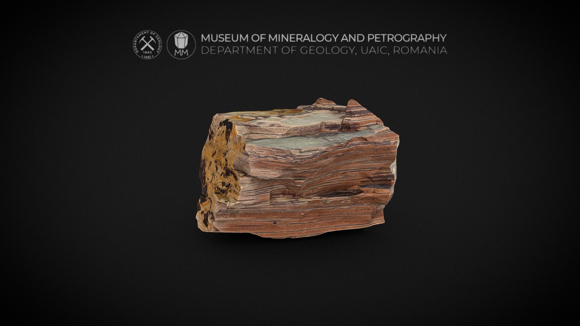 Welded Ignimbrite (pyroclastic rock), Romania - 3D model by Museum of ...