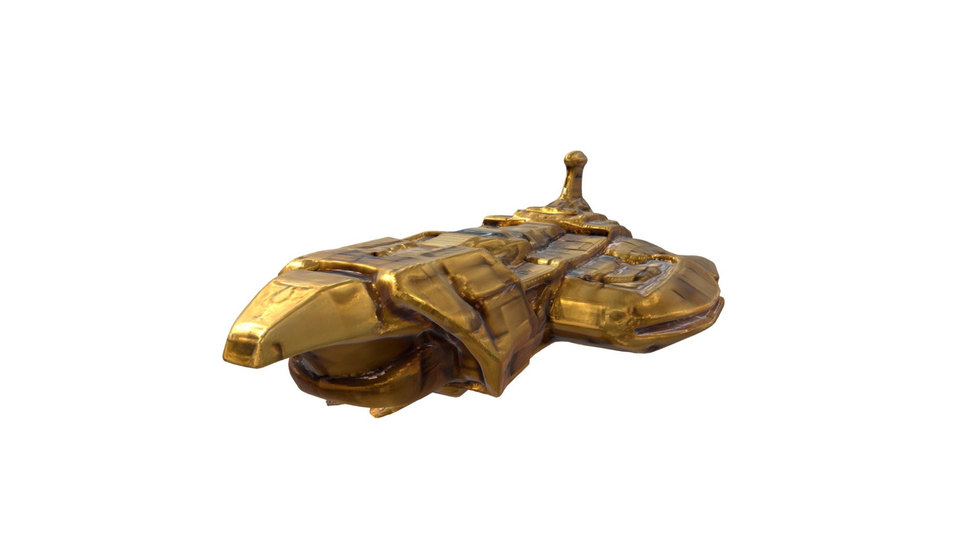 Armored spaceship with multiple thrusters and w - 3D model by nilanjan ...