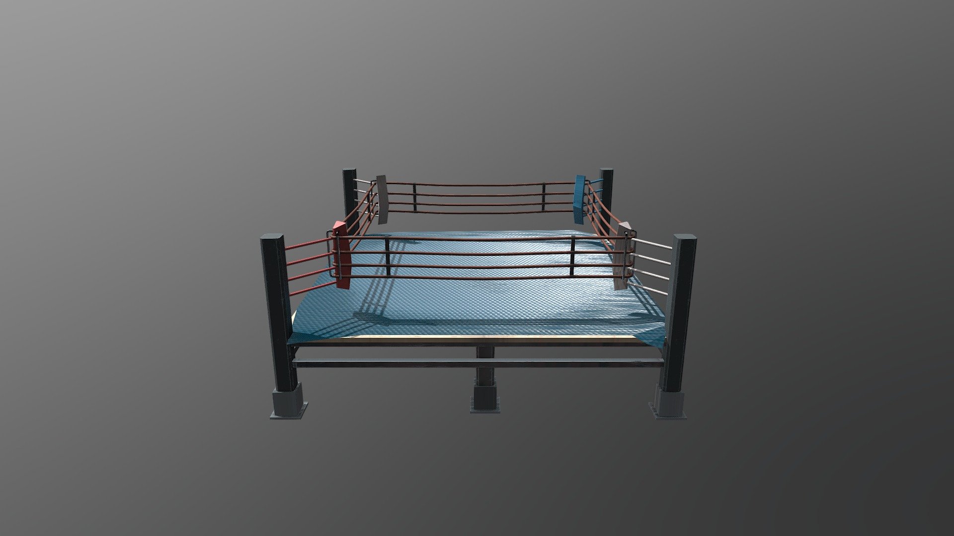 Boxing Ring - 3D model by Mustapha Rghioui (@MustaphaRghioui) [84cb863 ...