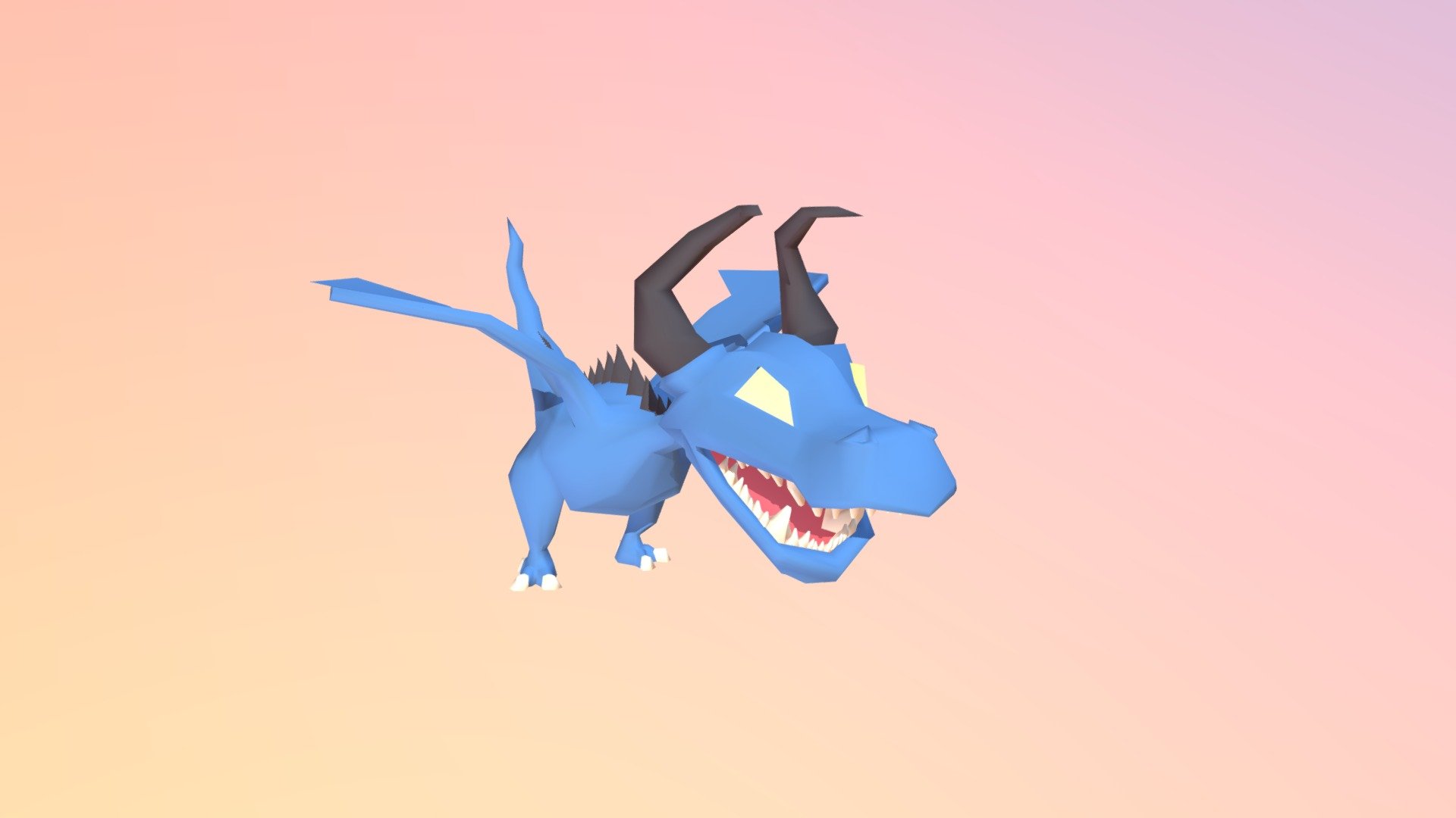 Low Poly Dragon - Buy Royalty Free 3D model by adampx119 [84cdf6d ...