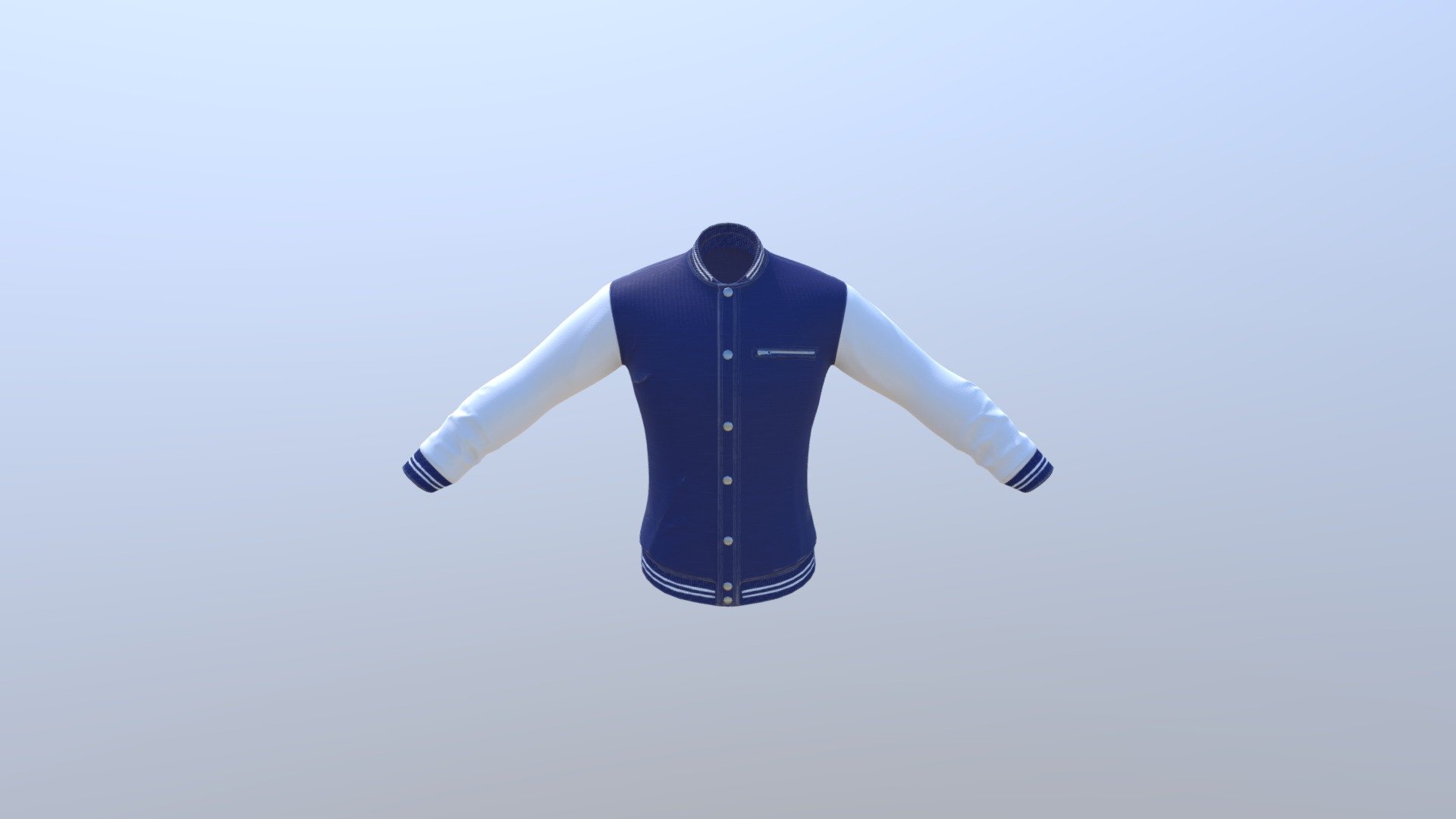 Varsity Jacket - 3D model by KaydenPadley [84d0844] - Sketchfab