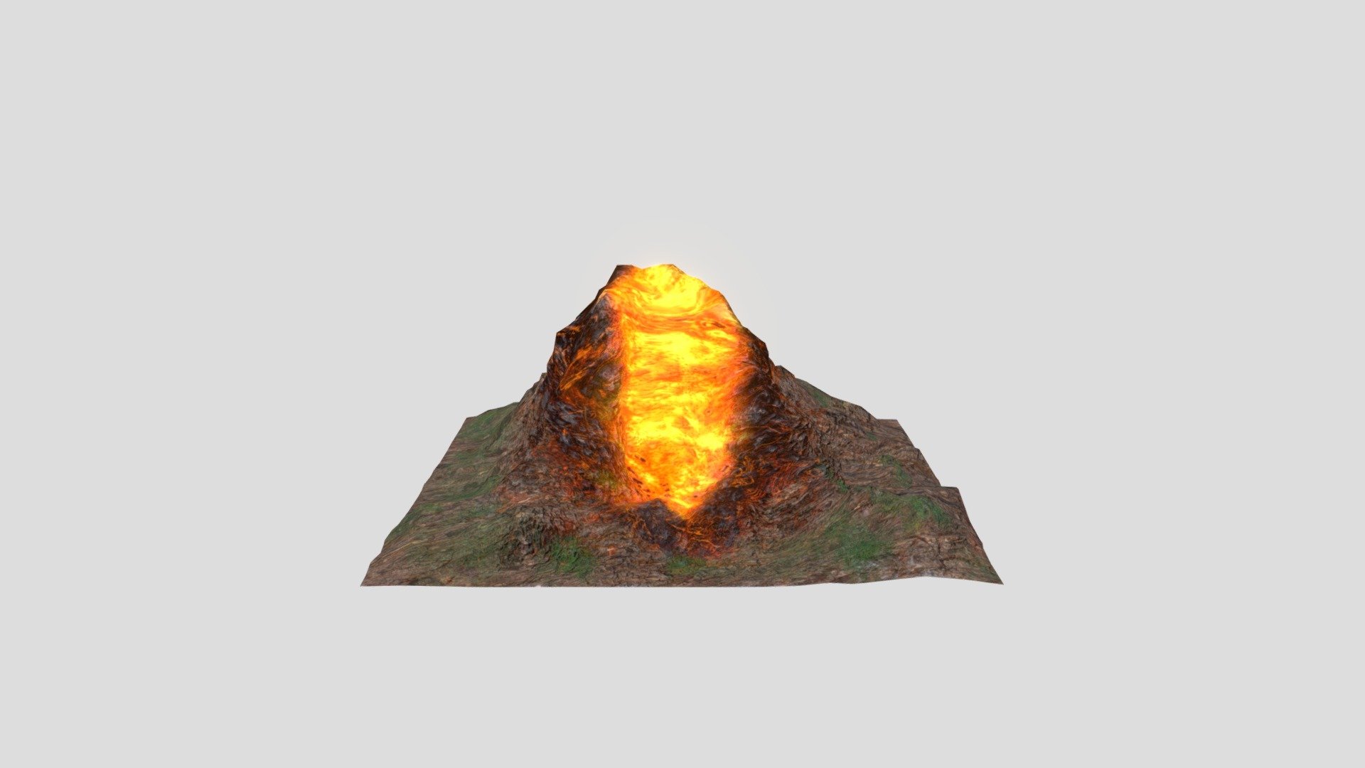 volcano - 3D model by dgx23200 [84d1452] - Sketchfab
