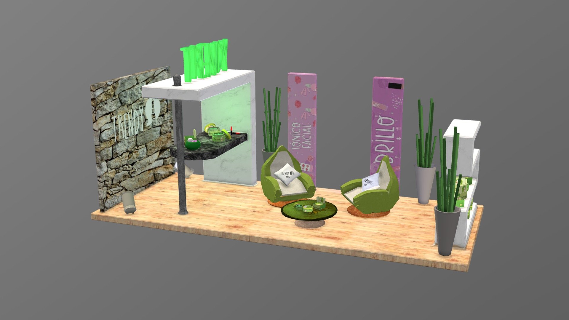 STAND TRENDY - 3D model by lauraclopezv10 [84d20e0] - Sketchfab