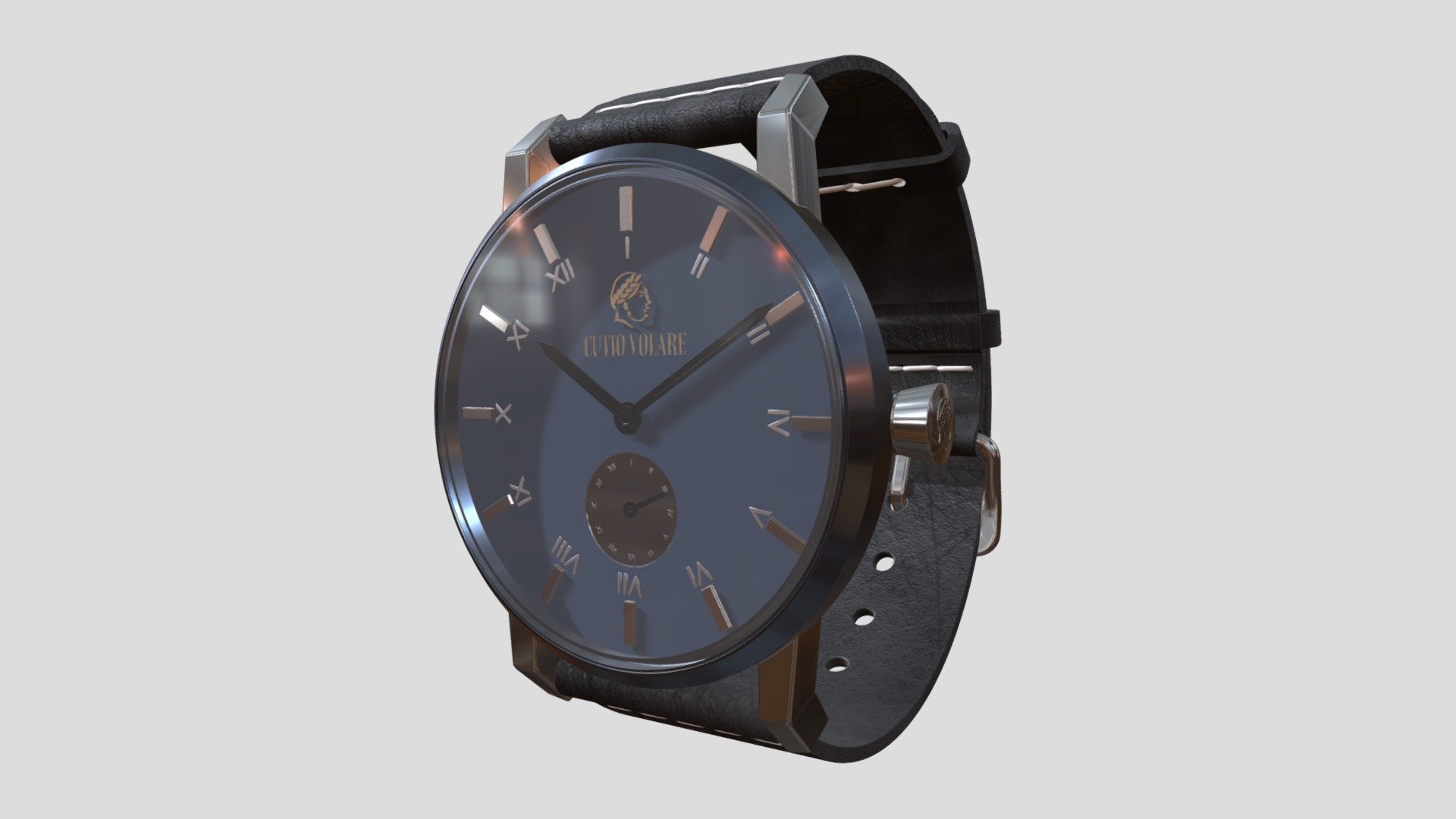 Cutio volare sport watch 3D model - Download Free 3D model by ...