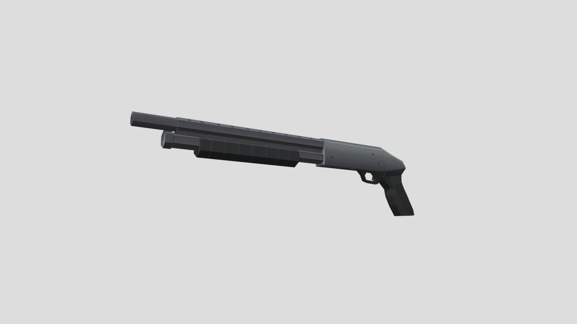 Low Poly shotgun - 3D model by LowPolyBlender [84d2f67] - Sketchfab